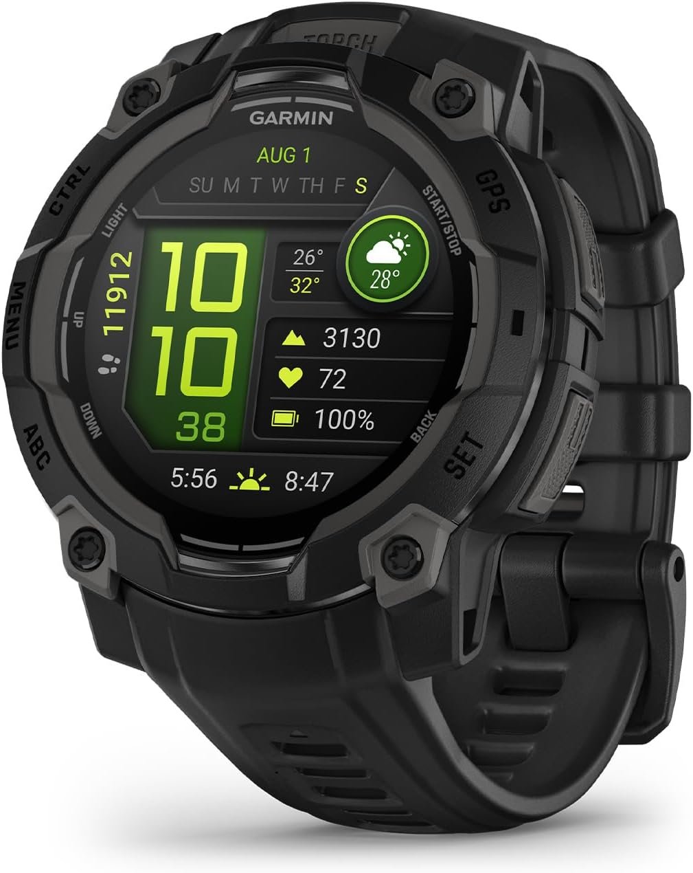 Garmin Instinct® 3 45mm, AMOLED Display, Rugged Outdoor GPS Smartwatch ...